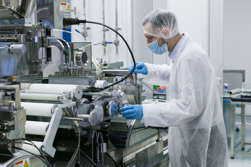 Scientist Work with High-pressure Tank Engine Stock Image - Image of ...