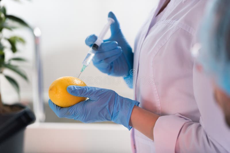 Scientist during Work at Modern Biological Laboratory Stock Image ...