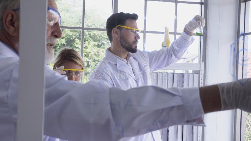 Scientist Work with Science Equipment in Laboratory. Scientific ...