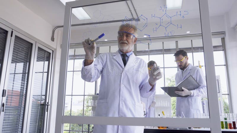 Scientist Work with Science Equipment in Laboratory. Scientific ...