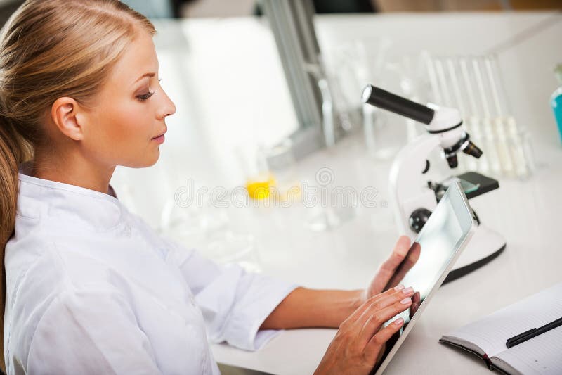 Scientist at work. stock image. Image of expertise, medicine - 58519441