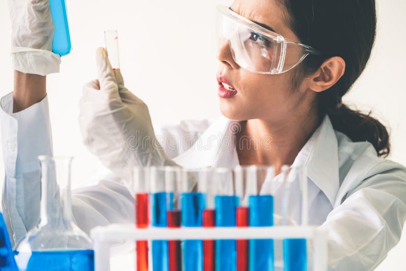 Scientist Working in Biochemistry Laboratory. Stock Photo - Image of ...