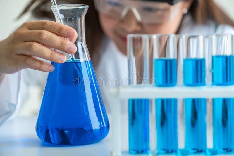 Scientist Working in Biochemistry Laboratory. Stock Image - Image of ...