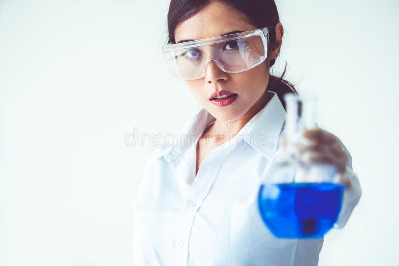 Scientist Working in Biochemistry Laboratory. Stock Photo - Image of ...