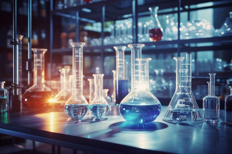 Scientist Working with Chemicals in a Laboratory, Science Research and ...