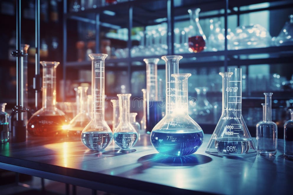 Scientist Working with Chemicals in a Laboratory, Science Research and ...