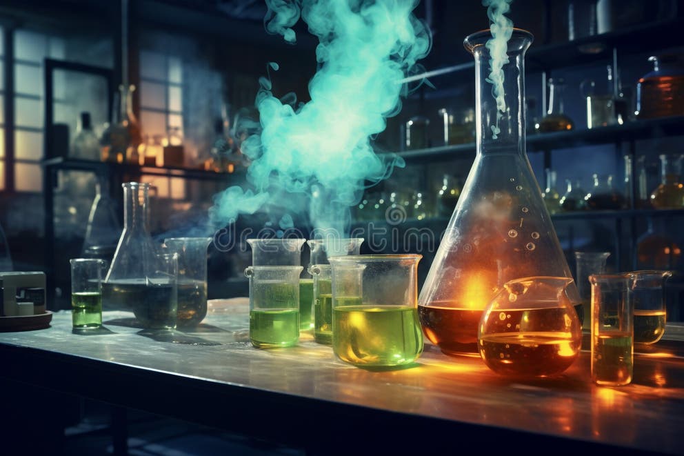 Scientist Working with Chemicals in a Laboratory, Science Research and ...