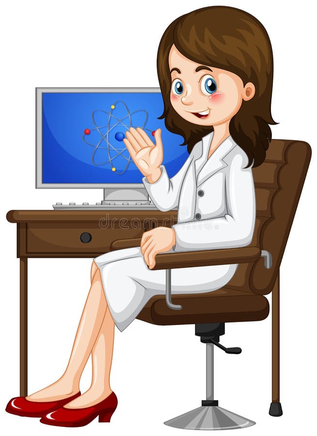 Computer Scientist stock illustration. Illustration of customer - 27722720