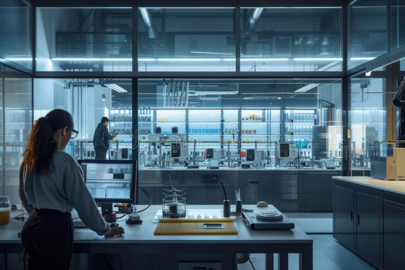 Researchers are Examining Various Data on Numerous Screens in a ...