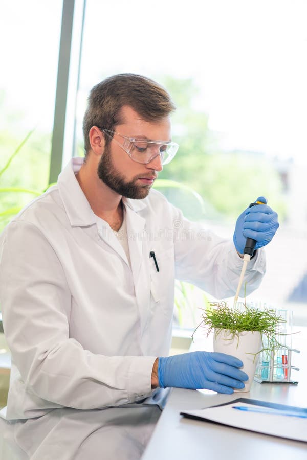 Microbiology Research in Laboratory Stock Photo - Image of test ...