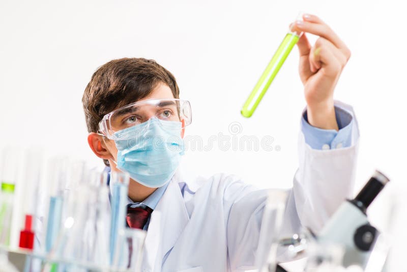 Scientist Working in the Lab Stock Photo - Image of laboratory, chemist ...