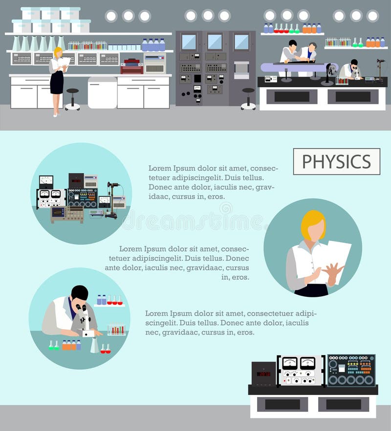 Scientist Working in Laboratory Vector Illustration. Science Lab ...