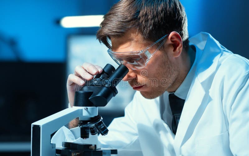 Microbiology Research in Laboratory Stock Photo - Image of test ...
