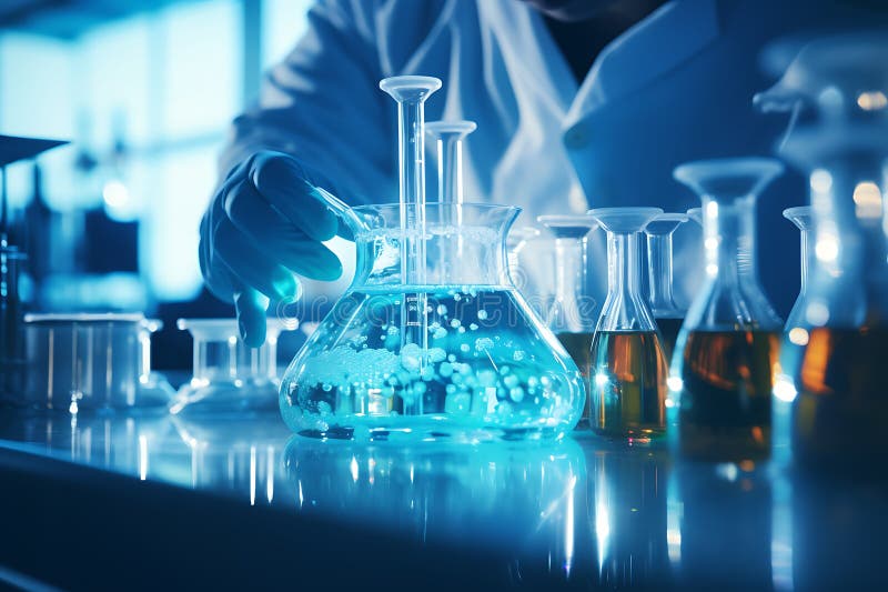 Scientist Working with Test Tube in Laboratory, Science Research and ...