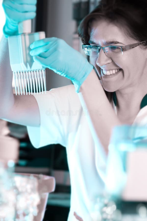 Young Scientist Works in Modern Laboratory Stock Photo - Image of ...