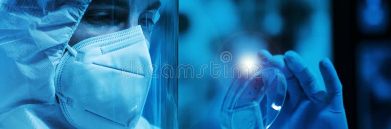 Scientist Works in a Modern Scientific Lab Using Laboratory Equipment ...