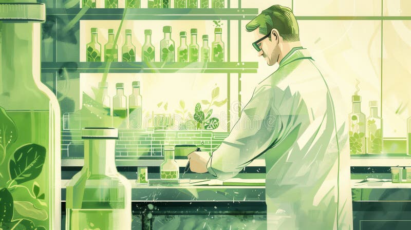 A Scientist Works on a Project in a Laboratory Stock Image - Image of ...