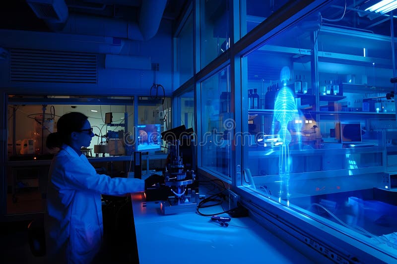 Scientists Analyze 3D Holographic Human Skeletal Model Using Advanced ...