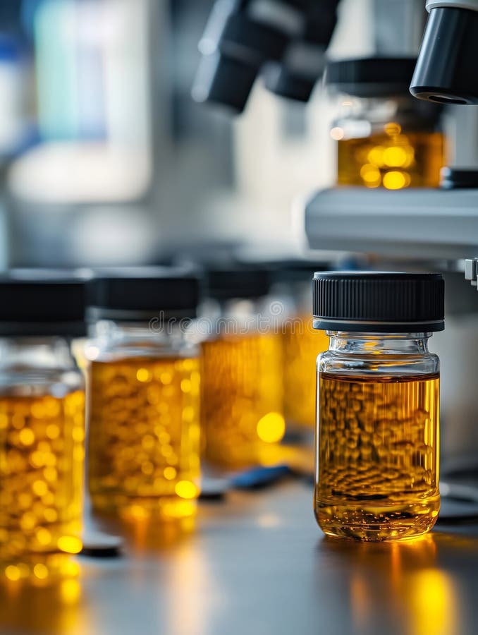 Testing Honey Samples with Precision in a Modern Lab Stock Photo ...