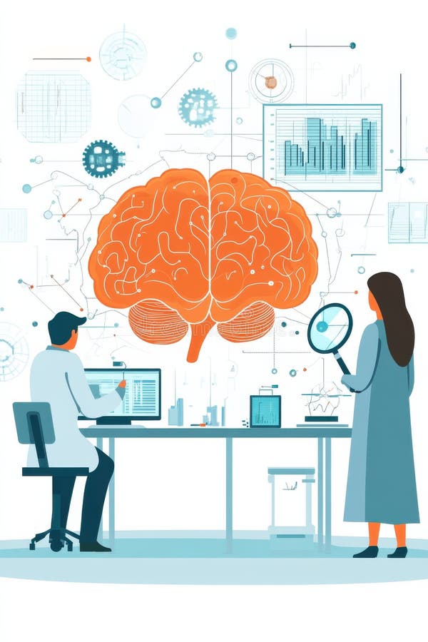 Scientists Analyzing Brain Functionality with Modern Technology and ...