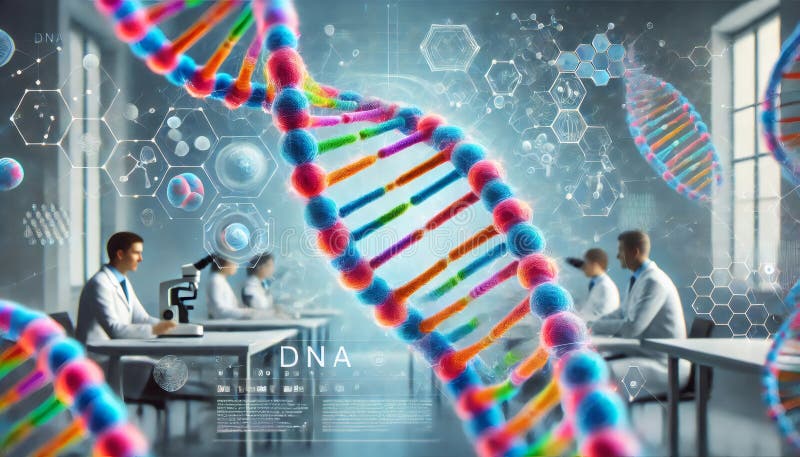 Scientists Analyzing Dna Structure in Modern Laboratory, Innovative ...