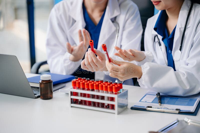 Scientists, Beakers, and Microscopes in Cutting-edge Research. Perfect ...