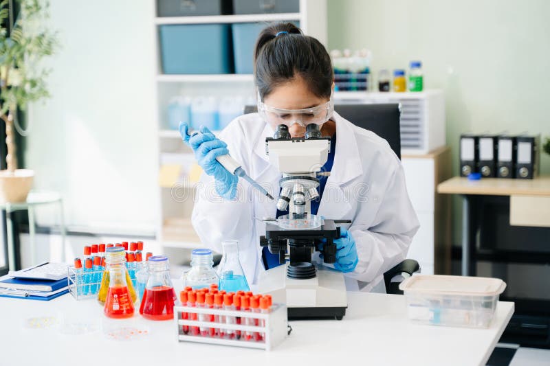 Scientists, Beakers, and Microscopes in Cutting-edge Research. Perfect for Science and ...