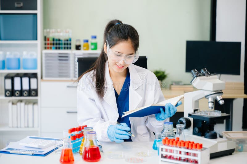 Scientists, Beakers, and Microscopes in Cutting-edge Research. Perfect for Science and ...