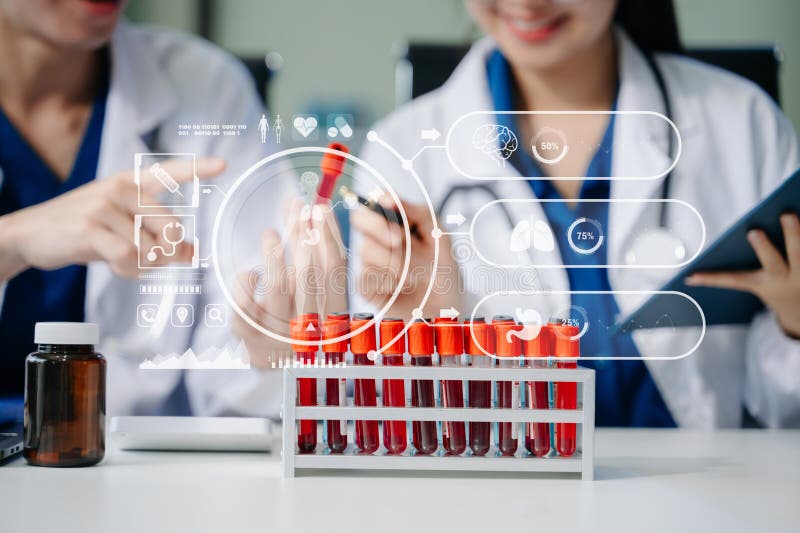 Scientists, Beakers, and Microscopes in Cutting-edge Research. Perfect ...