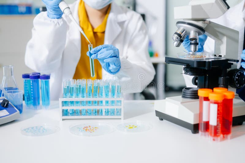 Scientists, Beakers, and Microscopes in Cutting-edge Research. Perfect for Science and ...