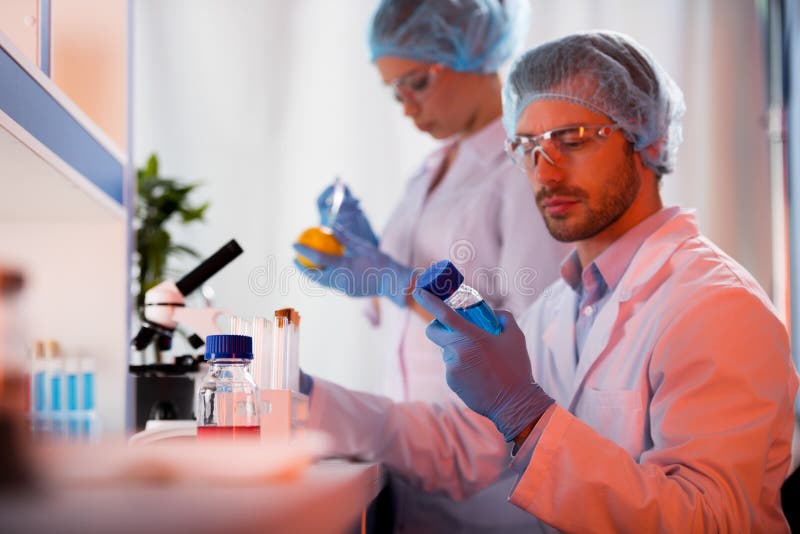Scientists at Botanical Laboratory Stock Image - Image of teamwork ...
