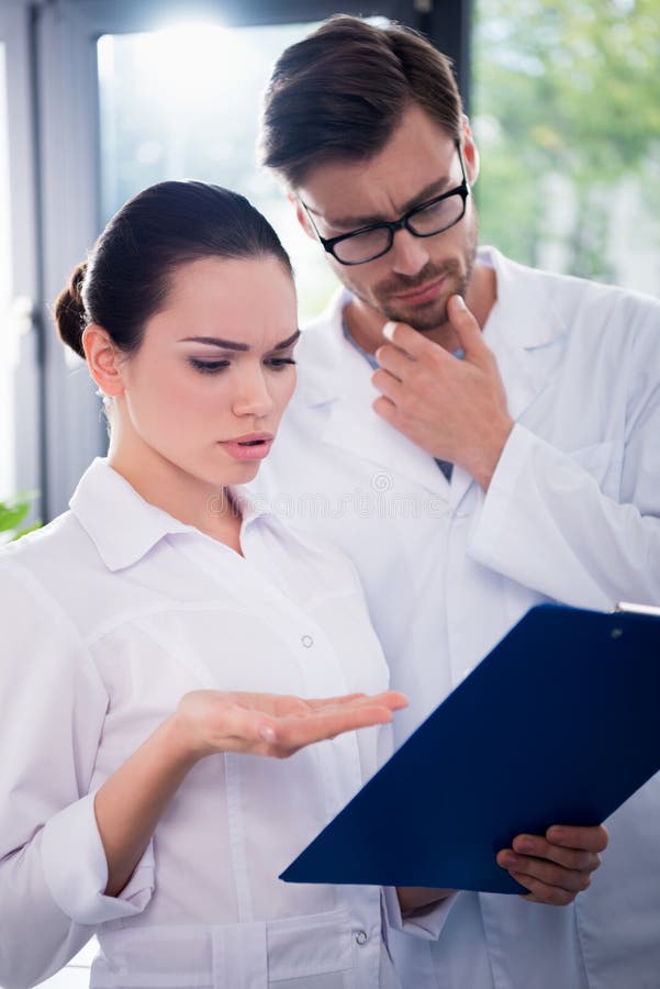 Scientists at Chemical Laboratory Stock Image - Image of coworkers ...