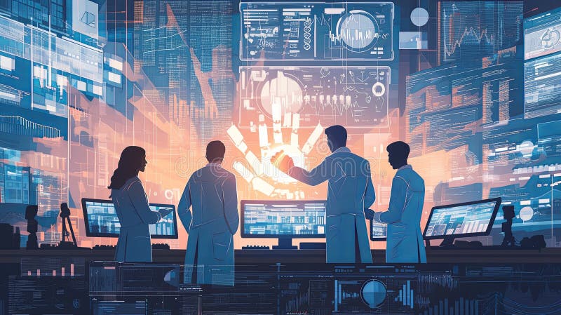 Researchers in a Laboratory Analyzing Innovative Technology and Robotic ...