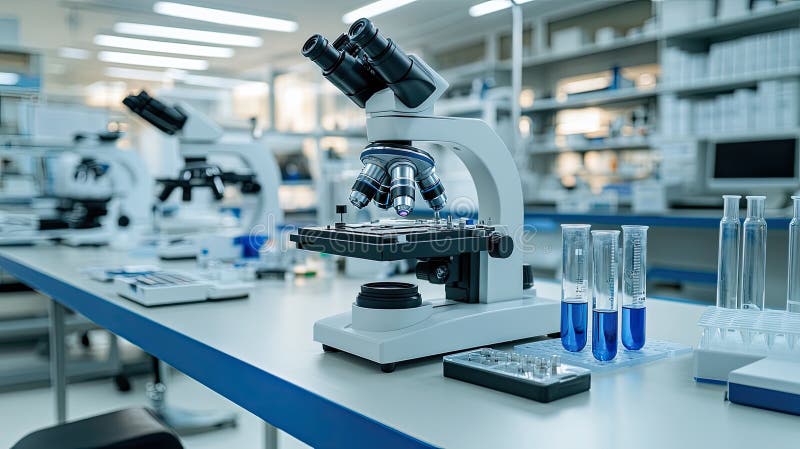 Scientists Conduct Experiments in a Well-equipped Laboratory Featuring ...