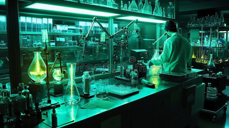 Scientists Conduct Risk Factor Analysis in a High-tech Laboratory ...