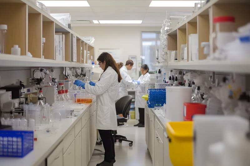 Scientists Conducting Experiments and Discovering New Innovations in a ...