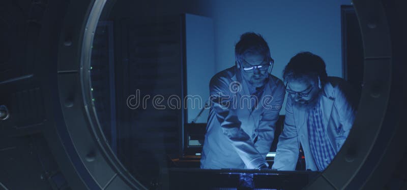 Scientists Conducting a Test in a Lab Stock Photo - Image of ...