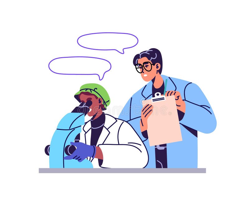 Scientists Do Chemical Research, Tests in Laboratory. Science Workers ...