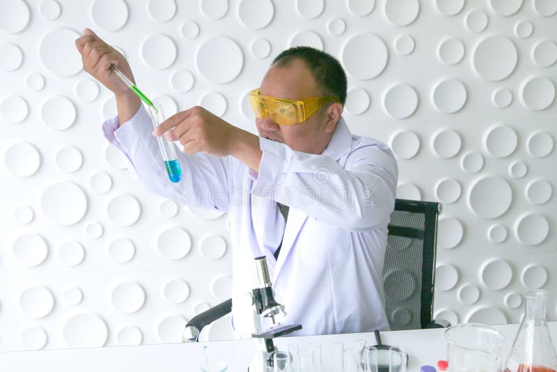 Scientists Experiment in Laboratory Science. Stock Image - Image of ...