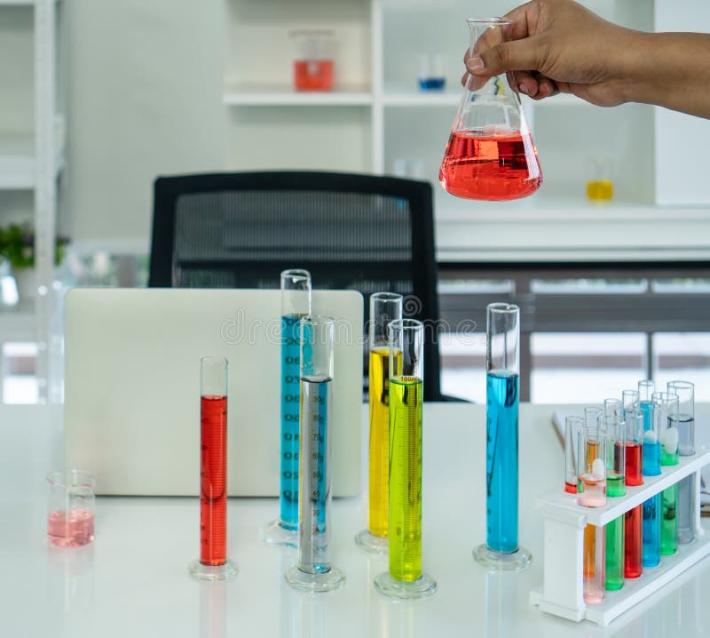 Scientists are Experimenting in the Laboratory Stock Photo - Image of ...