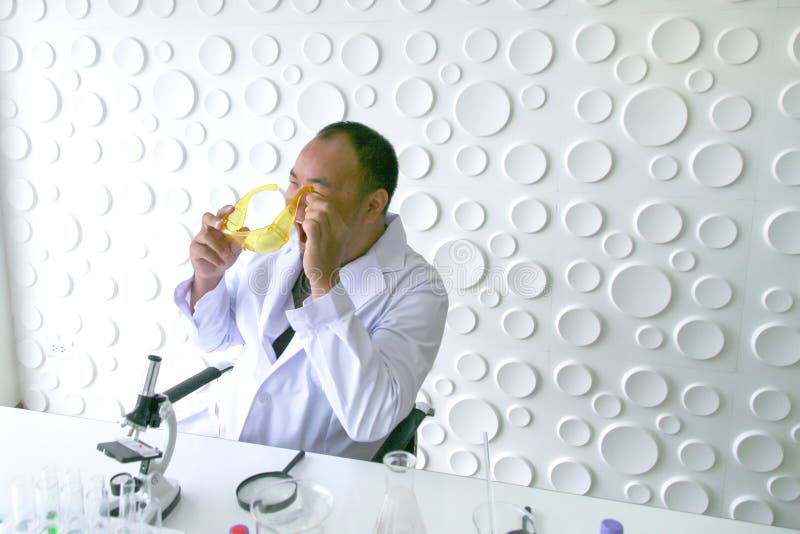 Scientists Have Accidents while Experimenting with Science. Stock Photo ...