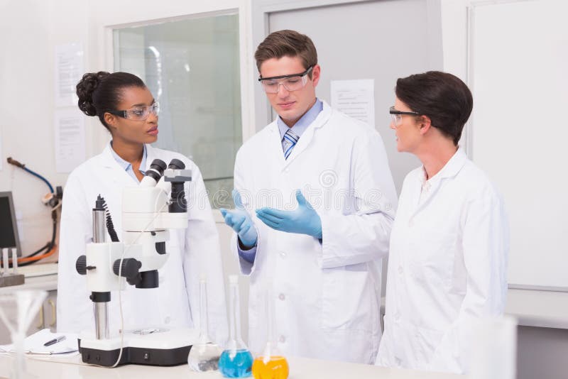 Scientists Having a Conversation Stock Photo - Image of american ...