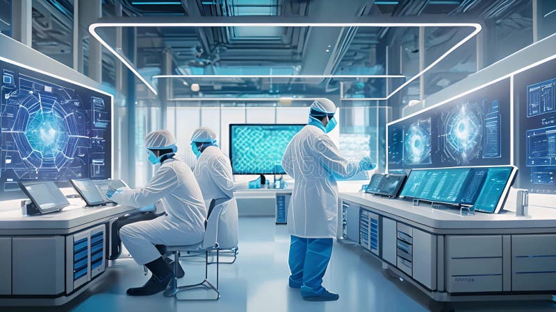 Scientists in Hightech Lab Use Advanced Systems and Technology To ...