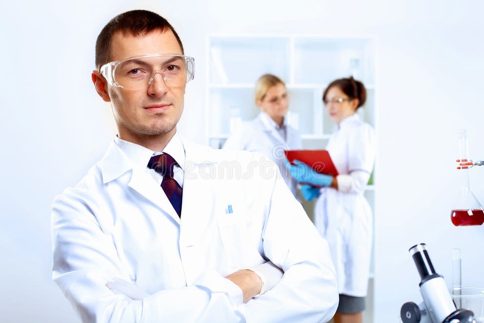 Scientists in laboratory stock image. Image of people - 22307251
