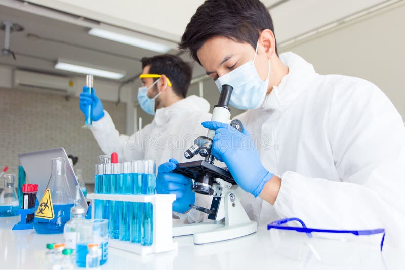 Scientists in the Laboratory Stock Photo - Image of experiment, chemist ...