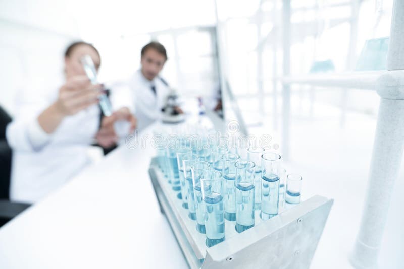 Biological Laboratory Worker in the Background Stock Image - Image of ...