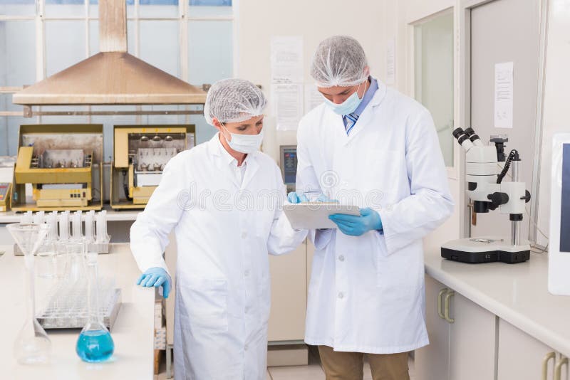 Scientists Looking at Clipboard Stock Image - Image of looking ...