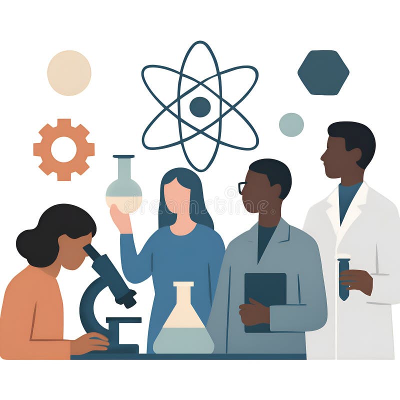 Researchers Analyzing Experiments Modern Laboratory Environment Stock ...