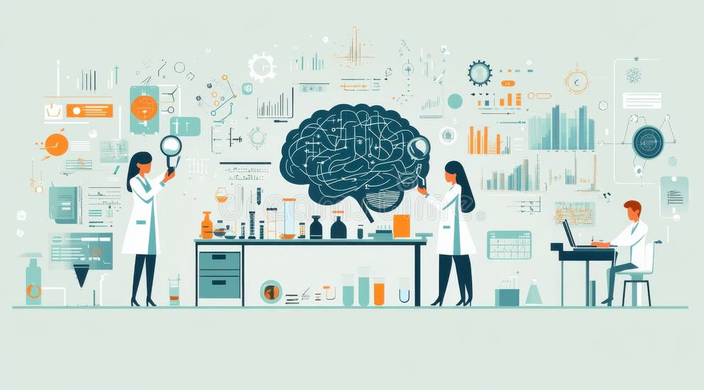 Scientists Researching Brain Functions in a Modern Laboratory ...