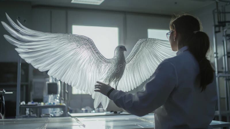 Scientists Studying Aerodynamics of Bird Wings in Laboratory Setting ...